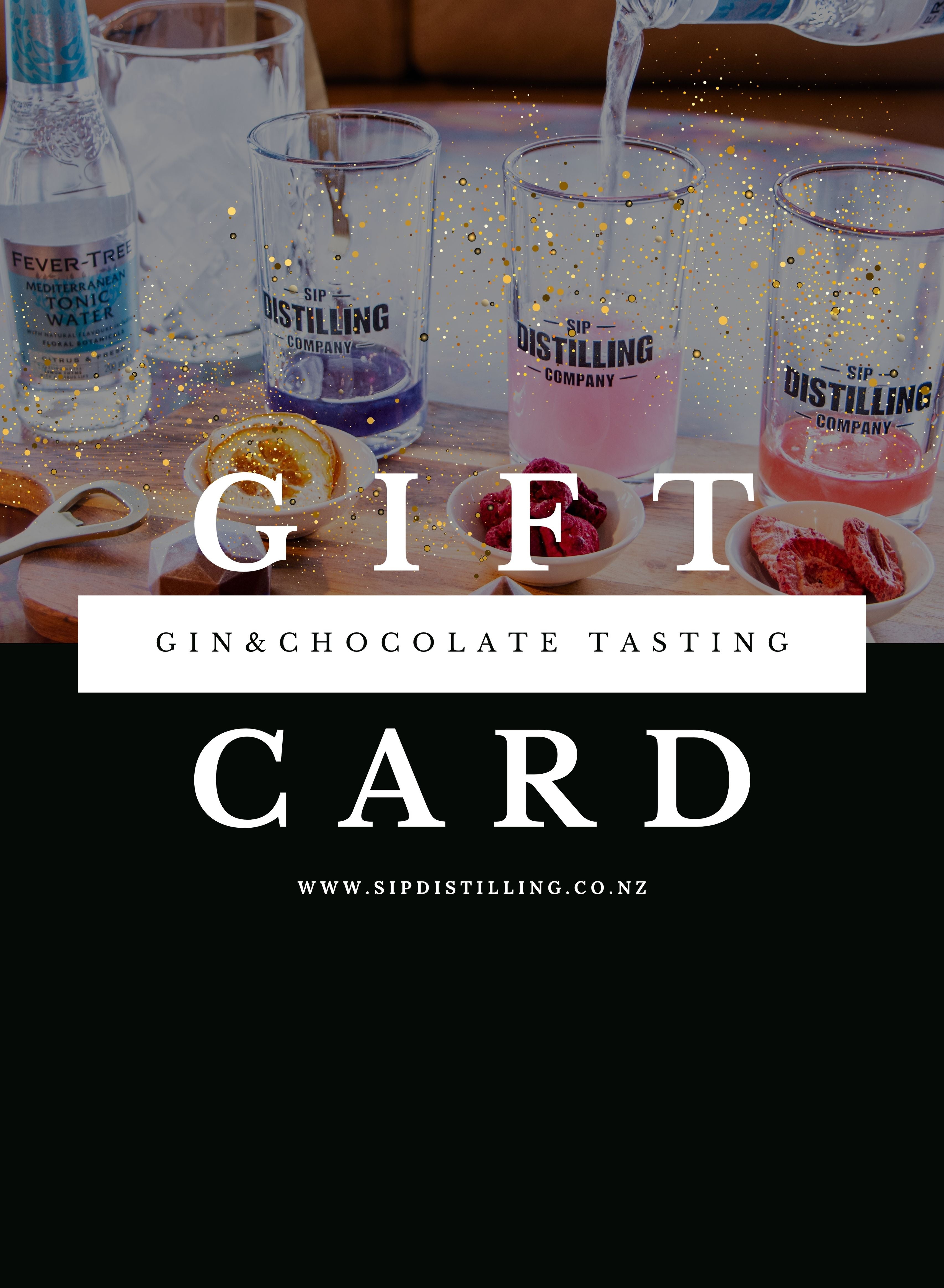 Gin & Chocolate Tasting Experience - Gift Card | SIP Distilling Co.